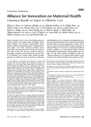 SEPSIS MATERNA.pdfHOLAQUEHACESEÑORENLASCOSAS | PDF