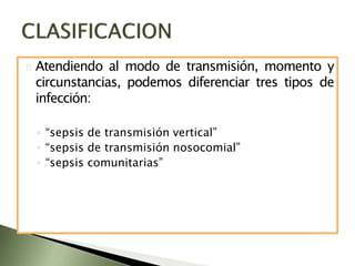 Sepsis neonatal | PPTX