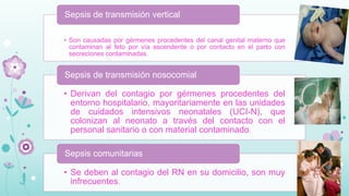 Sepsis neonatal | PPTX