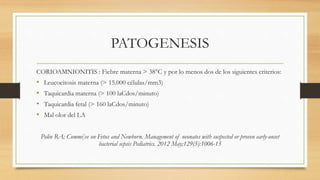 Sepsis neonatal | PPTX