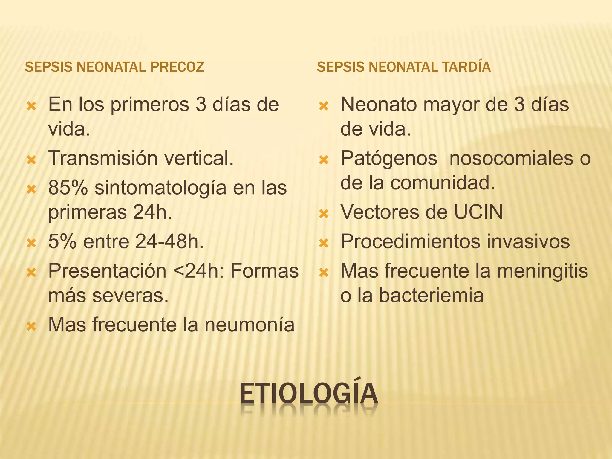 Sepsis neonatal pediatria | PPTX