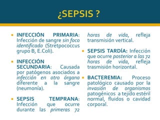 Sepsis neonatal final | PPTX