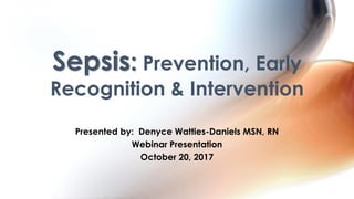 Sepsis Power Point Slides.pdf how to diagnose prevention | PDF