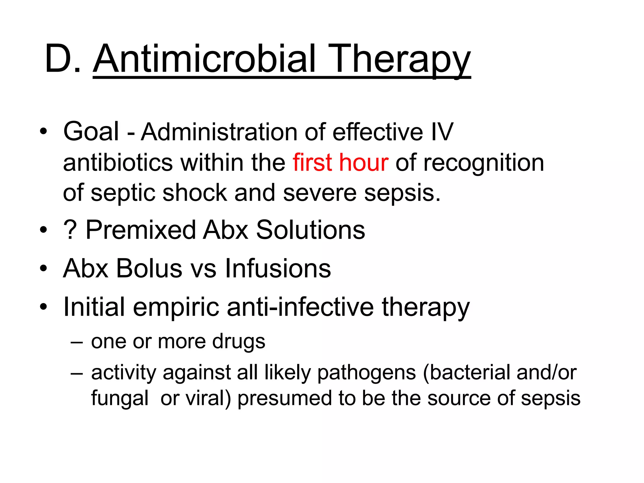 Sepsis, Septic Shock and Surviving Sepsis Guidelines | PPTX