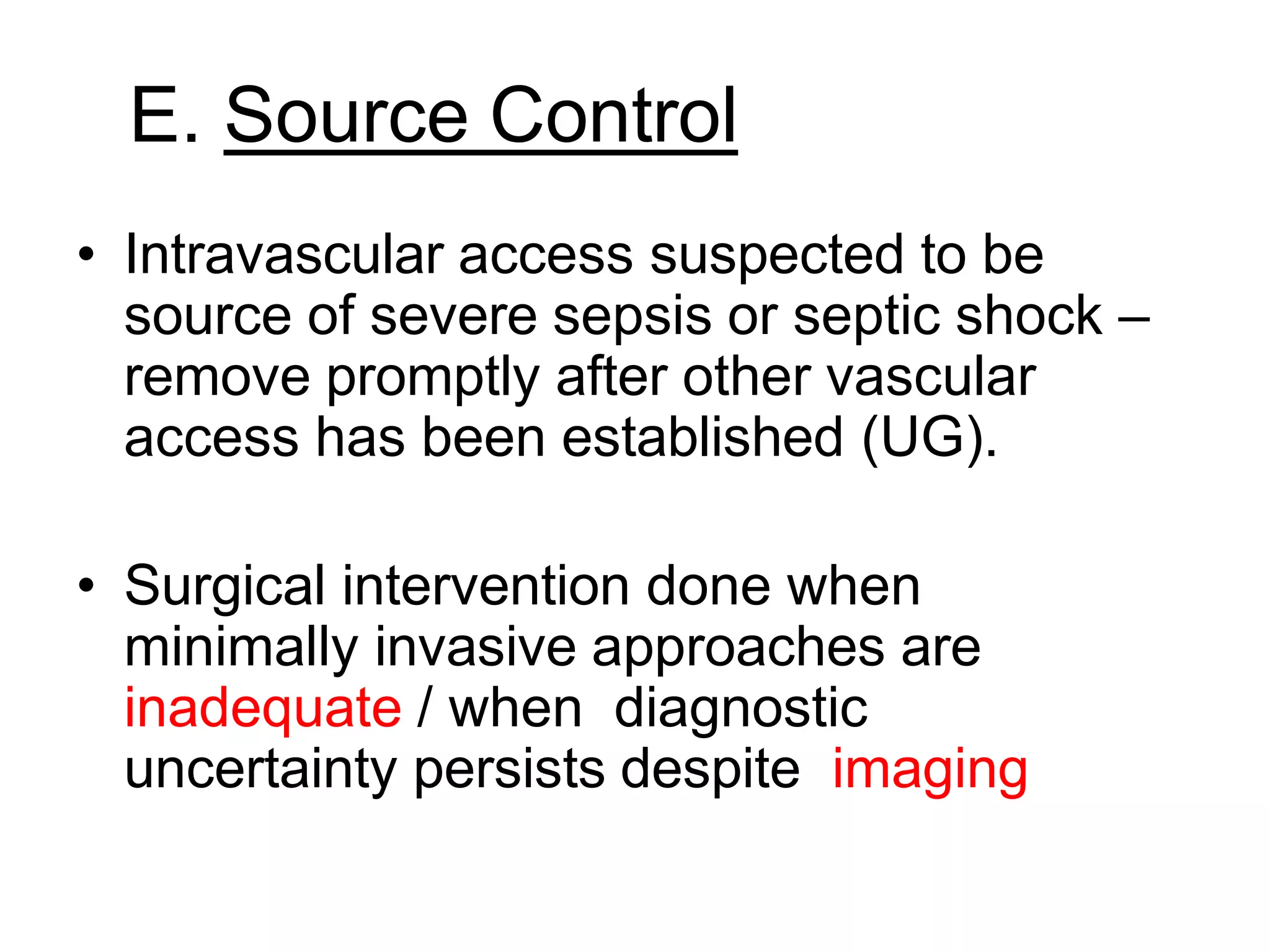 Sepsis, Septic Shock and Surviving Sepsis Guidelines | PPTX