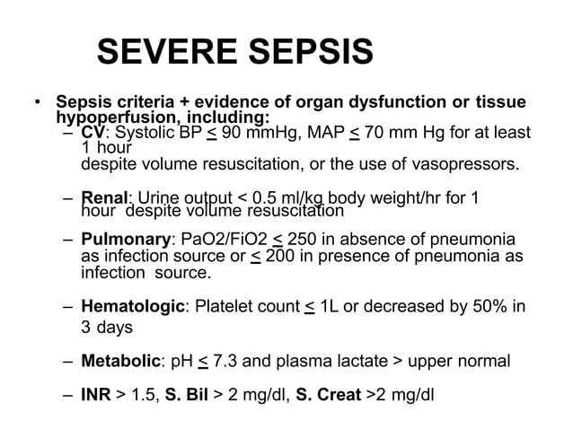 Sepsis, Septic Shock and Surviving Sepsis Guidelines | PPTX | First Aid ...