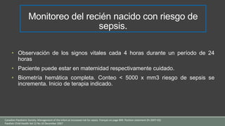 Sepsis neonatal | PPTX