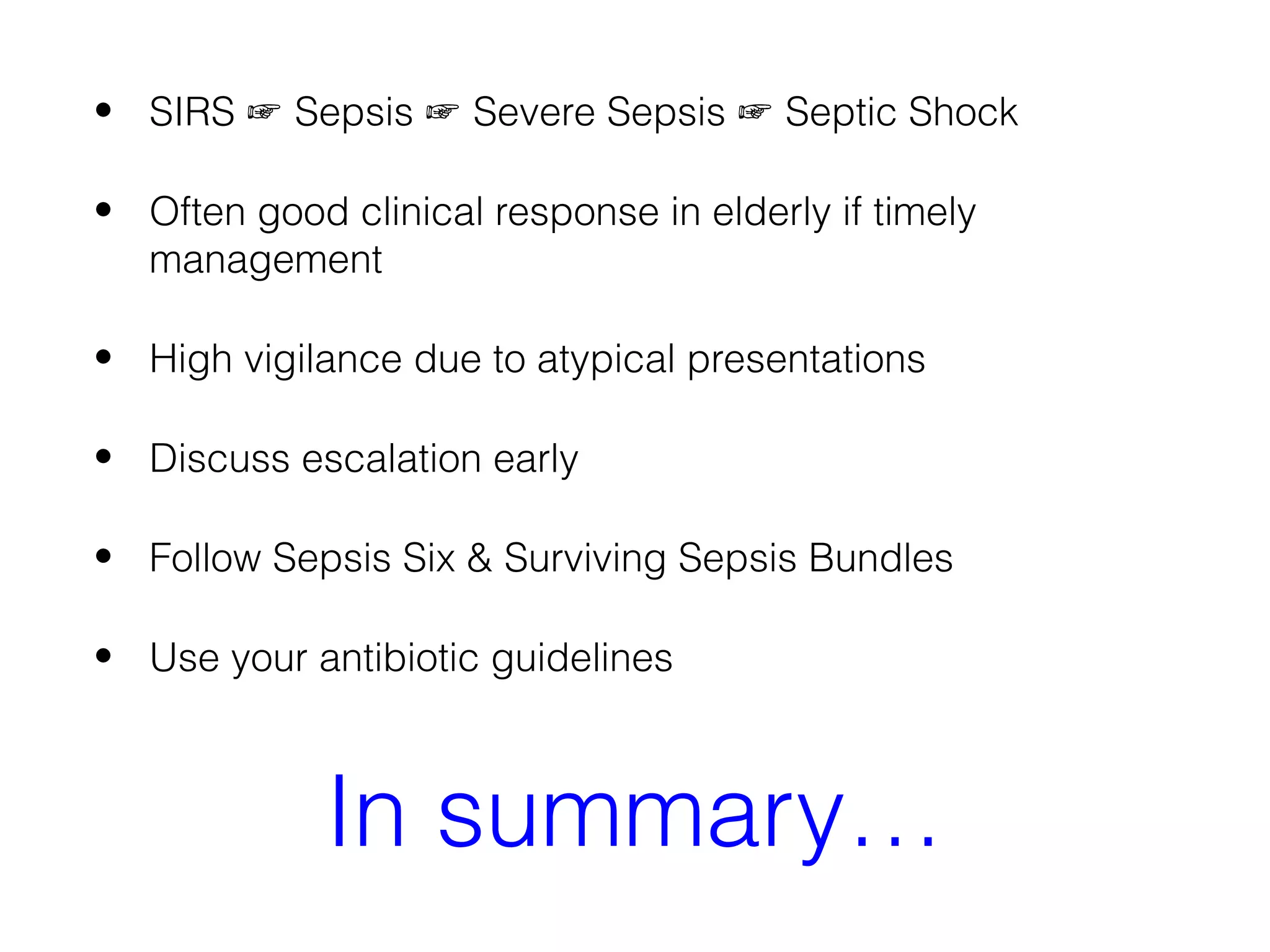 Sepsis in the elderly - Dafydd Loughran | PPT