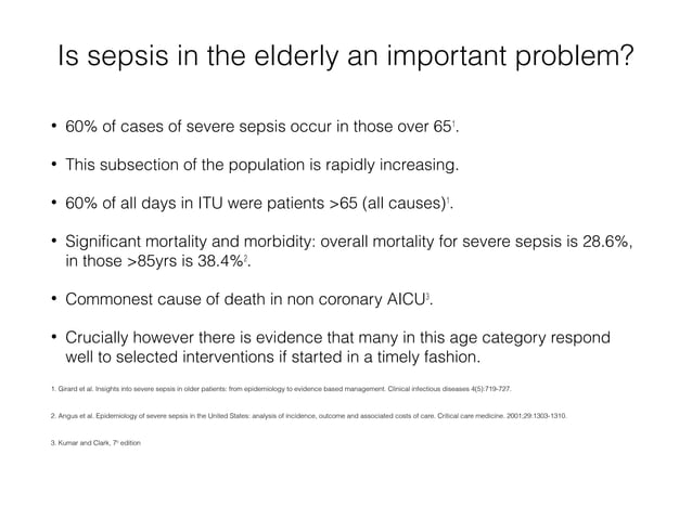 Sepsis in the elderly - Dafydd Loughran | PPT | Infectious Diseases ...