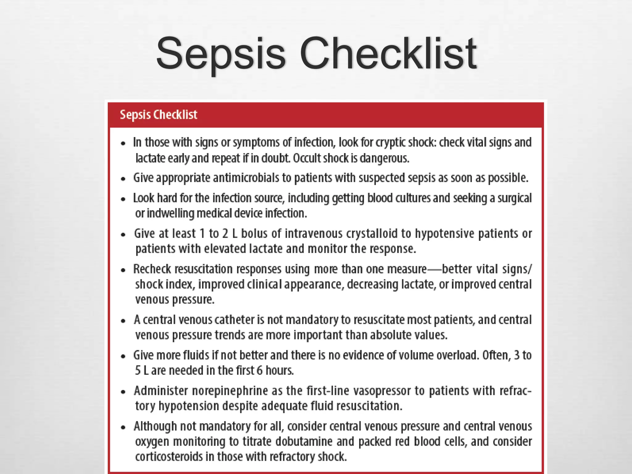 Acute Sepsis - Emergency Management | PPTX
