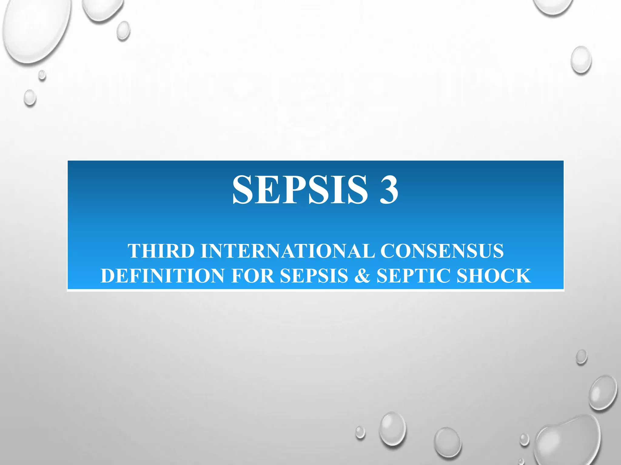 Sepsis presentation by shami | PPTX