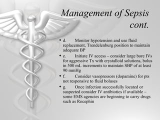 Sepsis project presentation | PPT