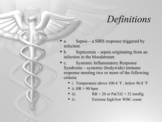 Sepsis project presentation | PPT