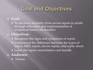 Sepsis resuscitation bundle | PPTX