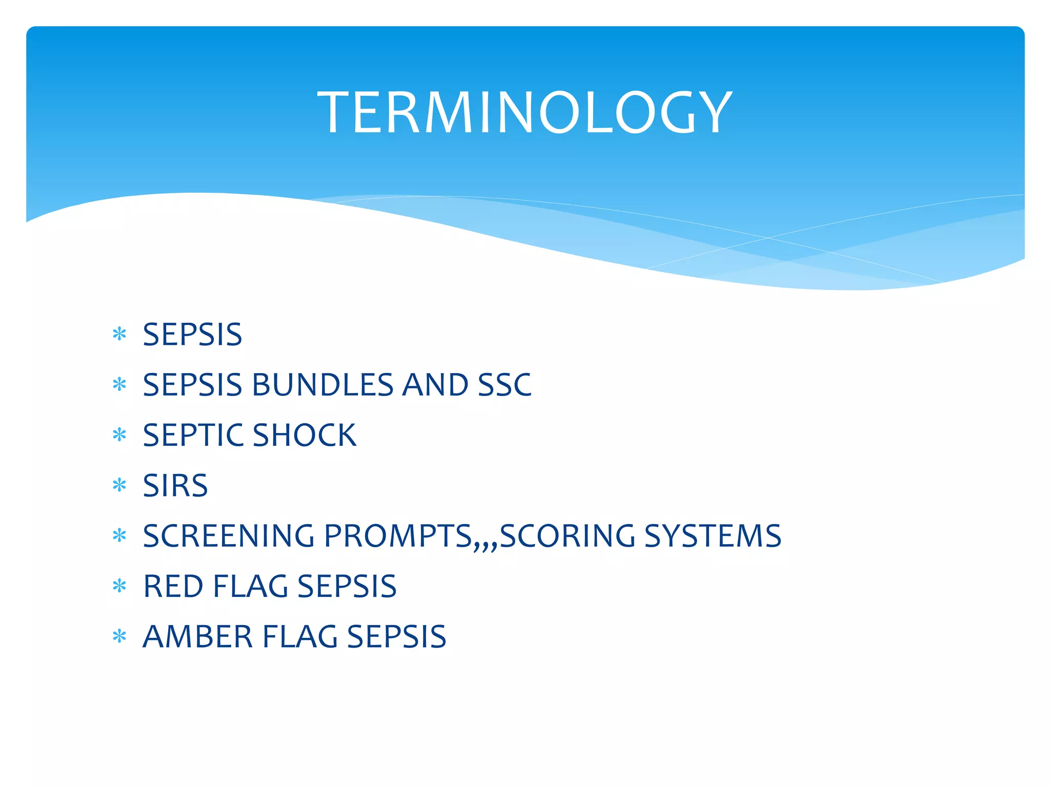 Sepsis scoring | PPTX