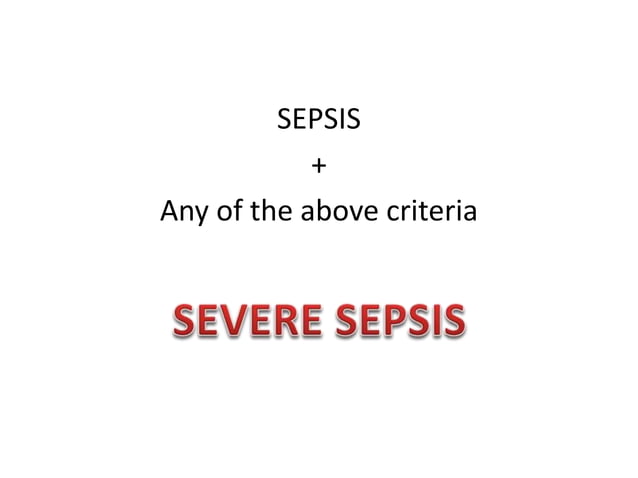 Sepsis screening tool | PPTX | First Aid | Injuries