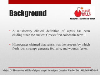 Sepsis seminar final | PPTX