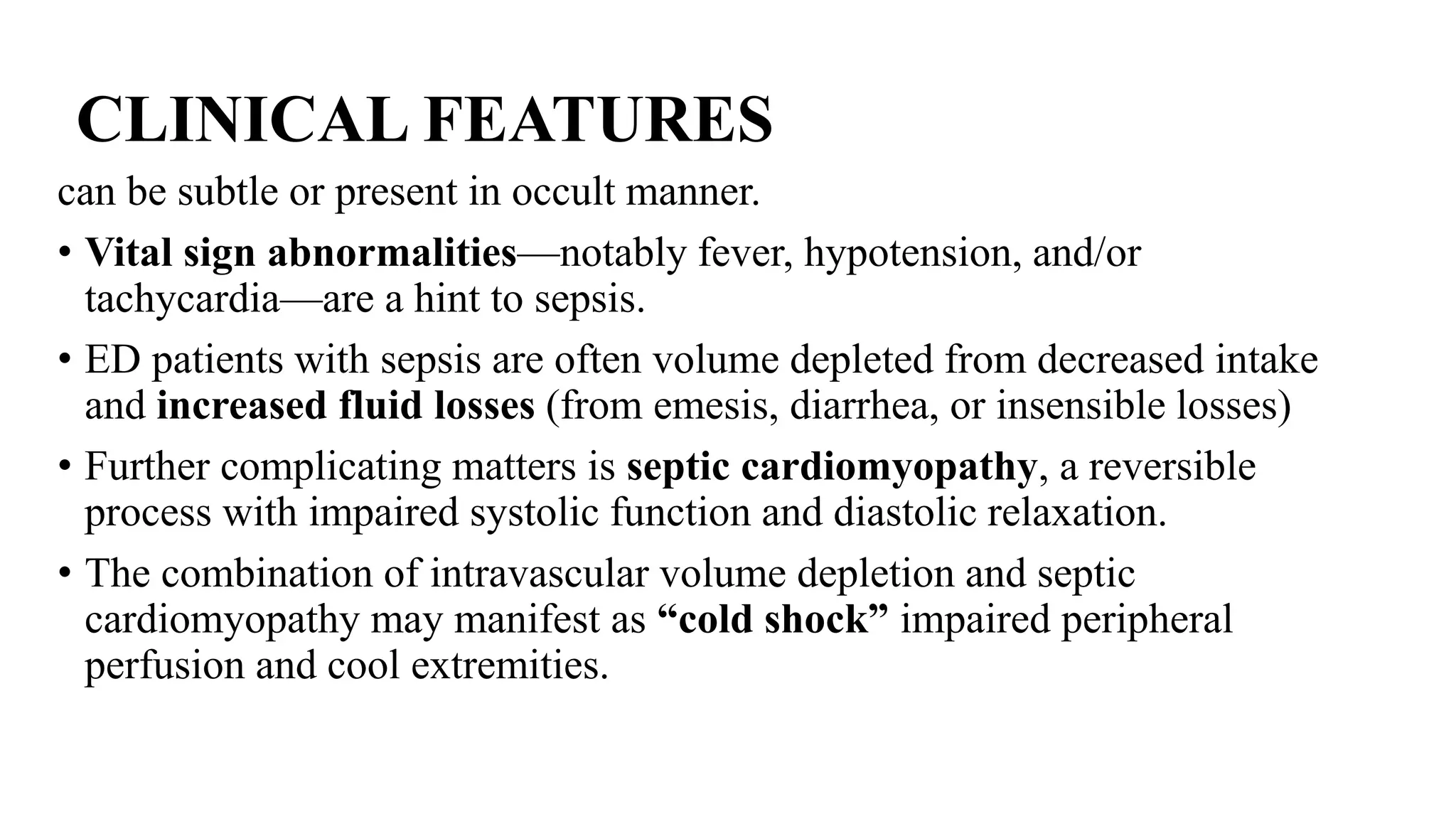 Approach to Sepsis & Septic Shock in Emergency Medicine. | PPTX