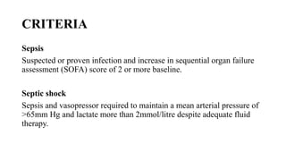 Approach to Sepsis & Septic Shock in Emergency Medicine. | PPTX
