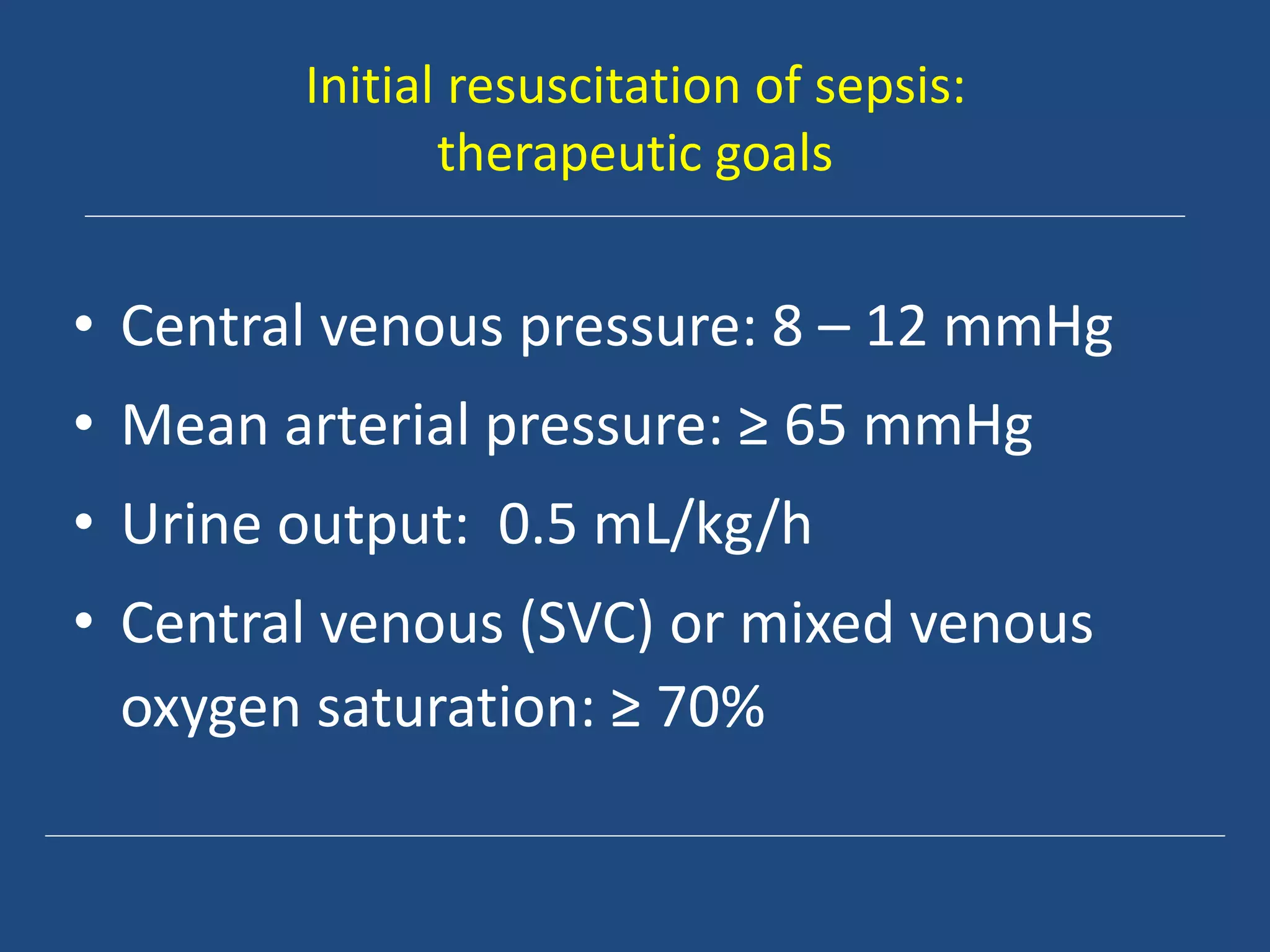 Sepsis & septic shock an updated management | PPTX