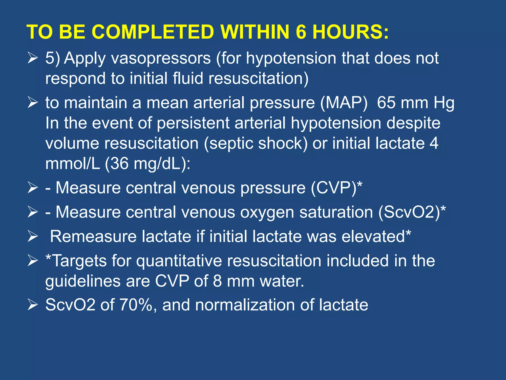 Sepsis & septic shock an updated management | PPTX
