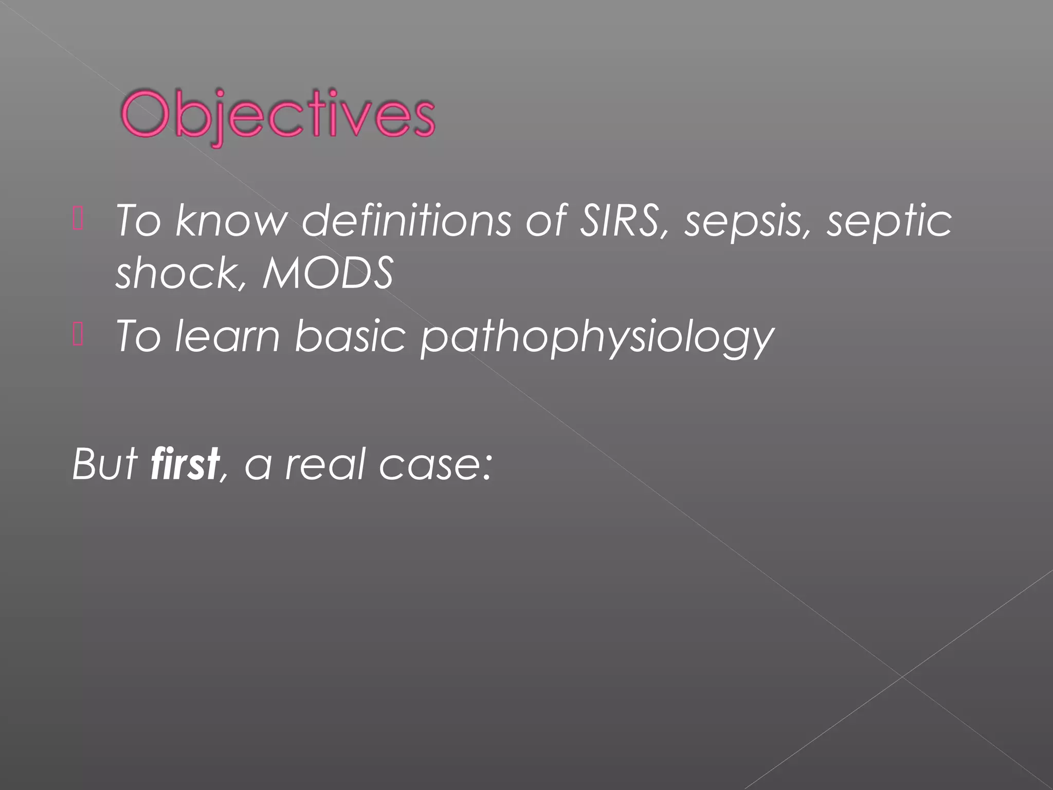 SIRS, MODS, Sepsis | PPT
