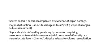 Sepsis investigation and treatment....... | PPTX