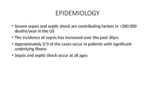 Sepsis investigation and treatment....... | PPTX