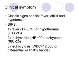 Sepsis without focus | PPT