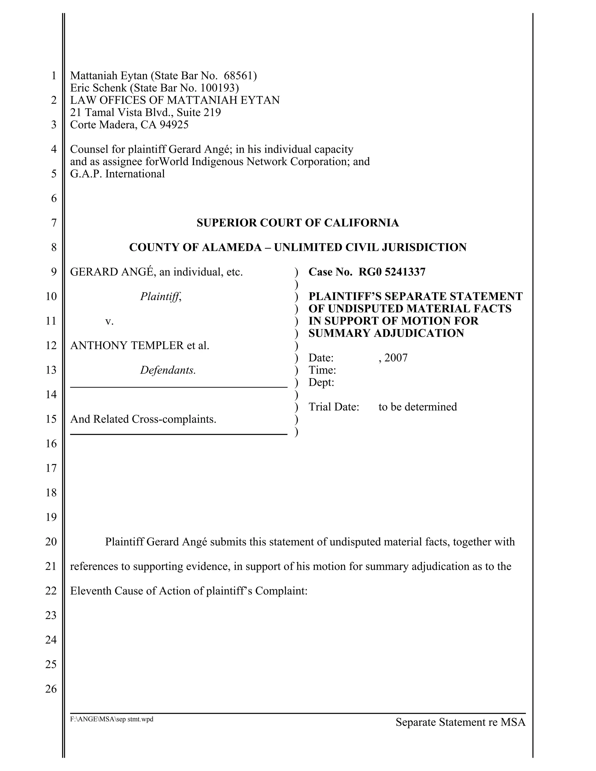 STATEMENT OF UNDISPUTED FACTS. | PDF | Web Hosting | Internet