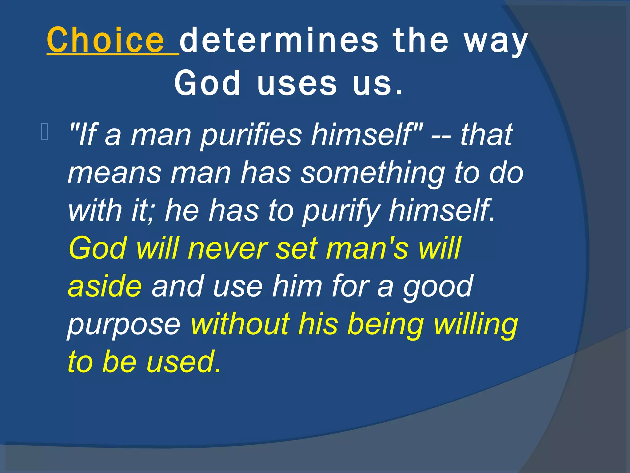 Be Useful Vessels | PPT