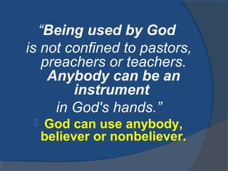 Be Useful Vessels | PPT