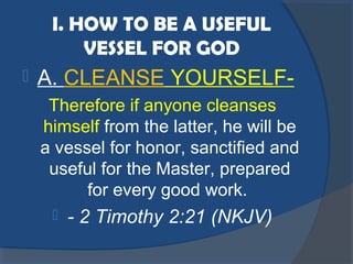 Be Useful Vessels | PPT