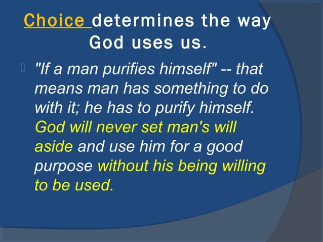 Be Useful Vessels | PPT