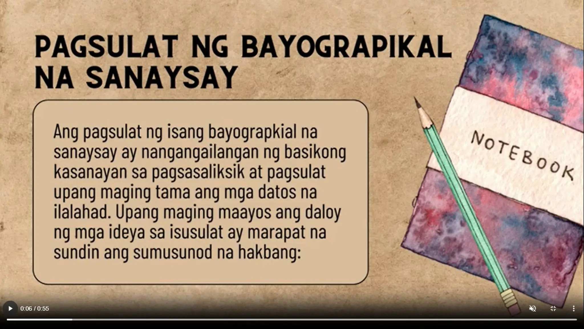 Biograpikal na sanaysay (paglikha at presentasyon sa pagbuo ng ...