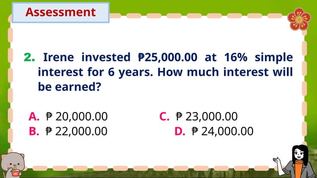 SIMPLE INTEREST general mathematics gr11 | PPTX