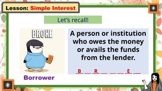 SIMPLE INTEREST general mathematics gr11 | PPTX