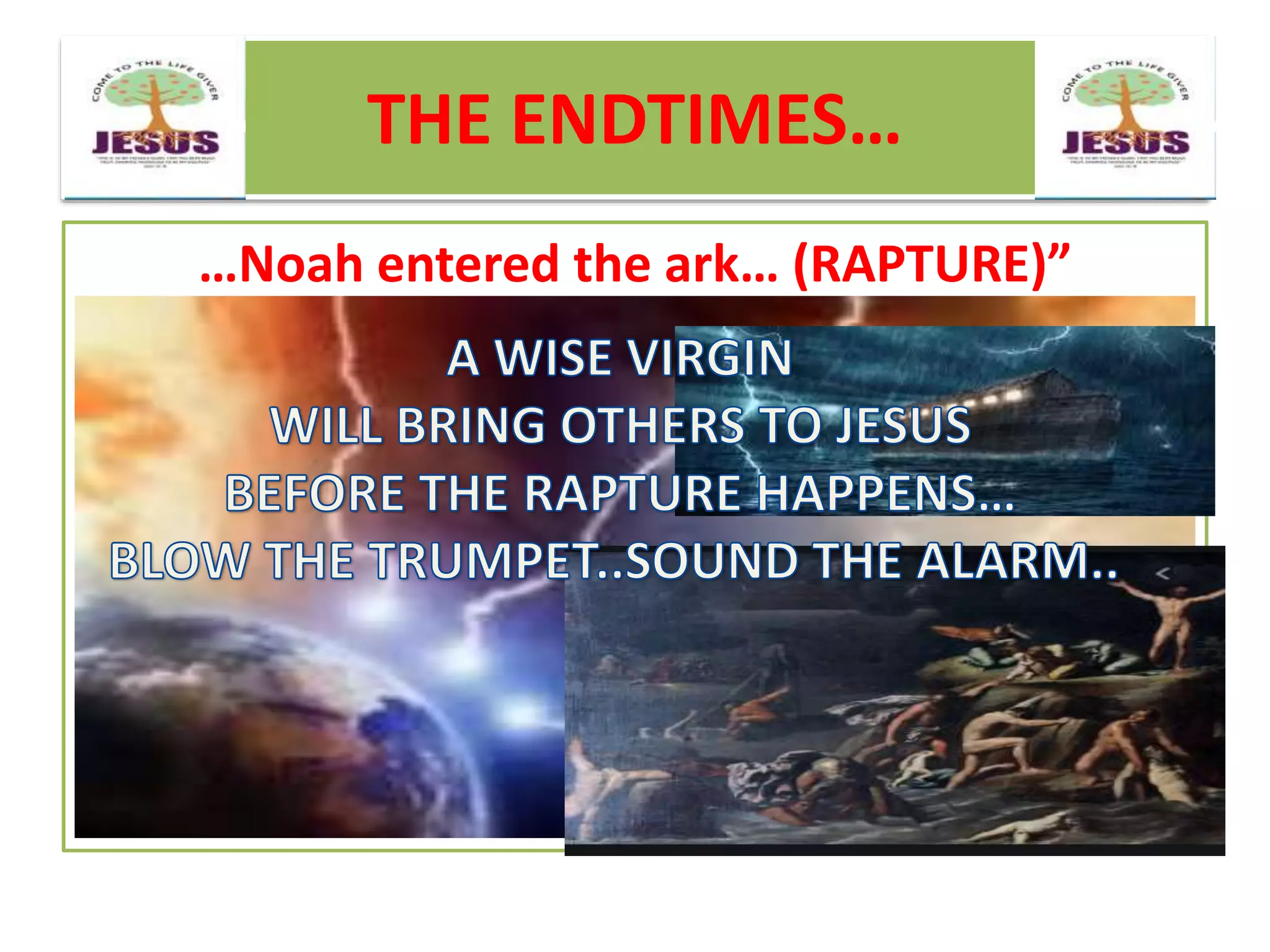 NOAH'S ARK: A FORESHADOW OF LORD JESUS, MESSIAH. | PPTX
