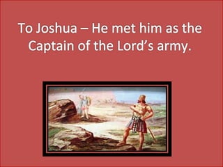 15 September 2013: "Letting God control and trust in His plans" (Joshua ...