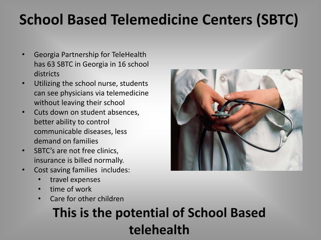 Health, Education, and School-Based Health Centers - GA Partnership for Telehealth Presentation ...