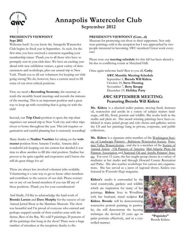 Sept 2012 awc newsletter | PDF