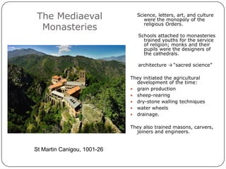 (History of Architecture 2) Sept 2012 romanesque architecture | PPTX