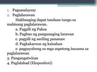 Iba't-ibang Paraan ng Pagpapahayag | PPTX