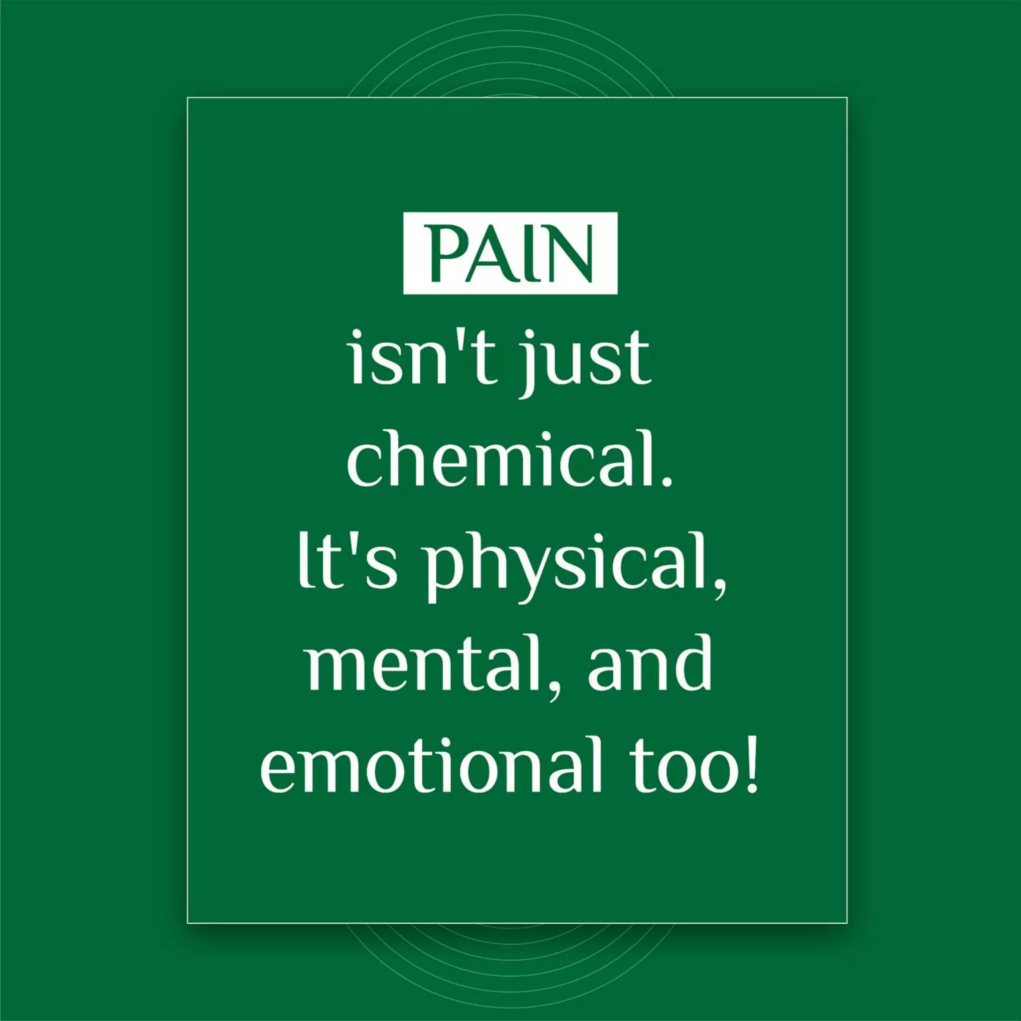 Pain needs holistic healing. | PPTX