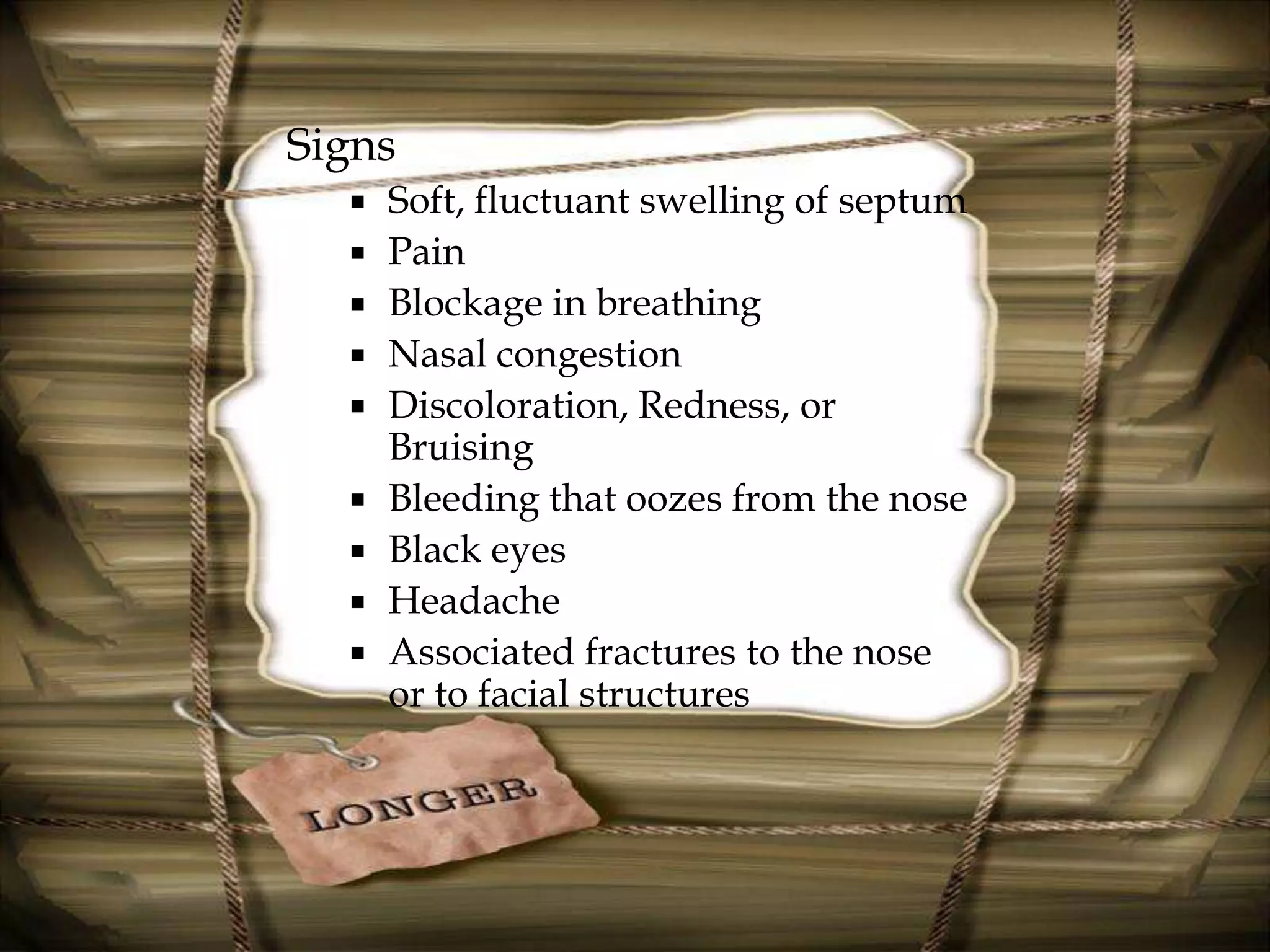 Septal hemotoma | PPTX