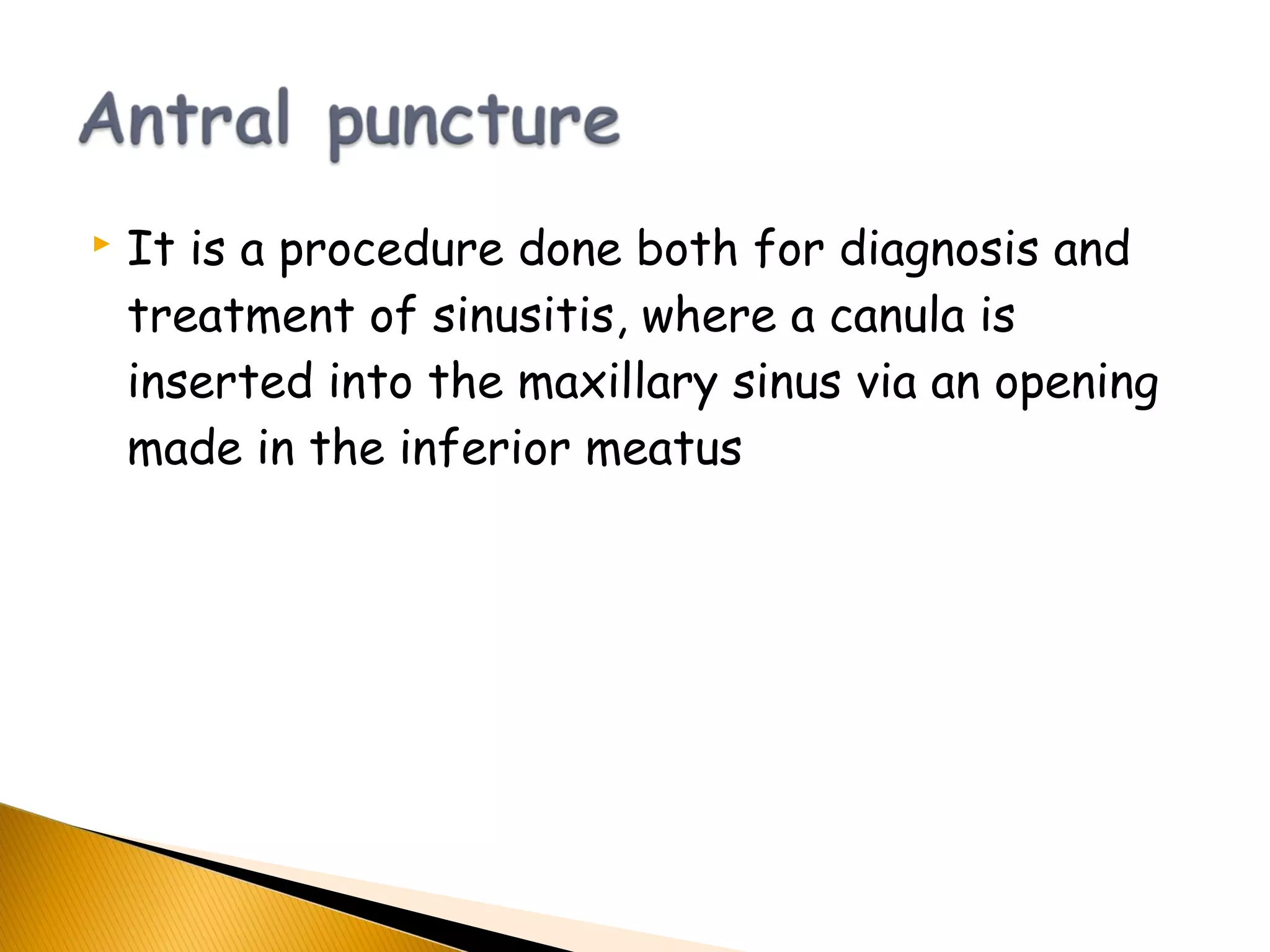 SEPTAL SURGERY & ANTRAL PUNCTURE | PPT