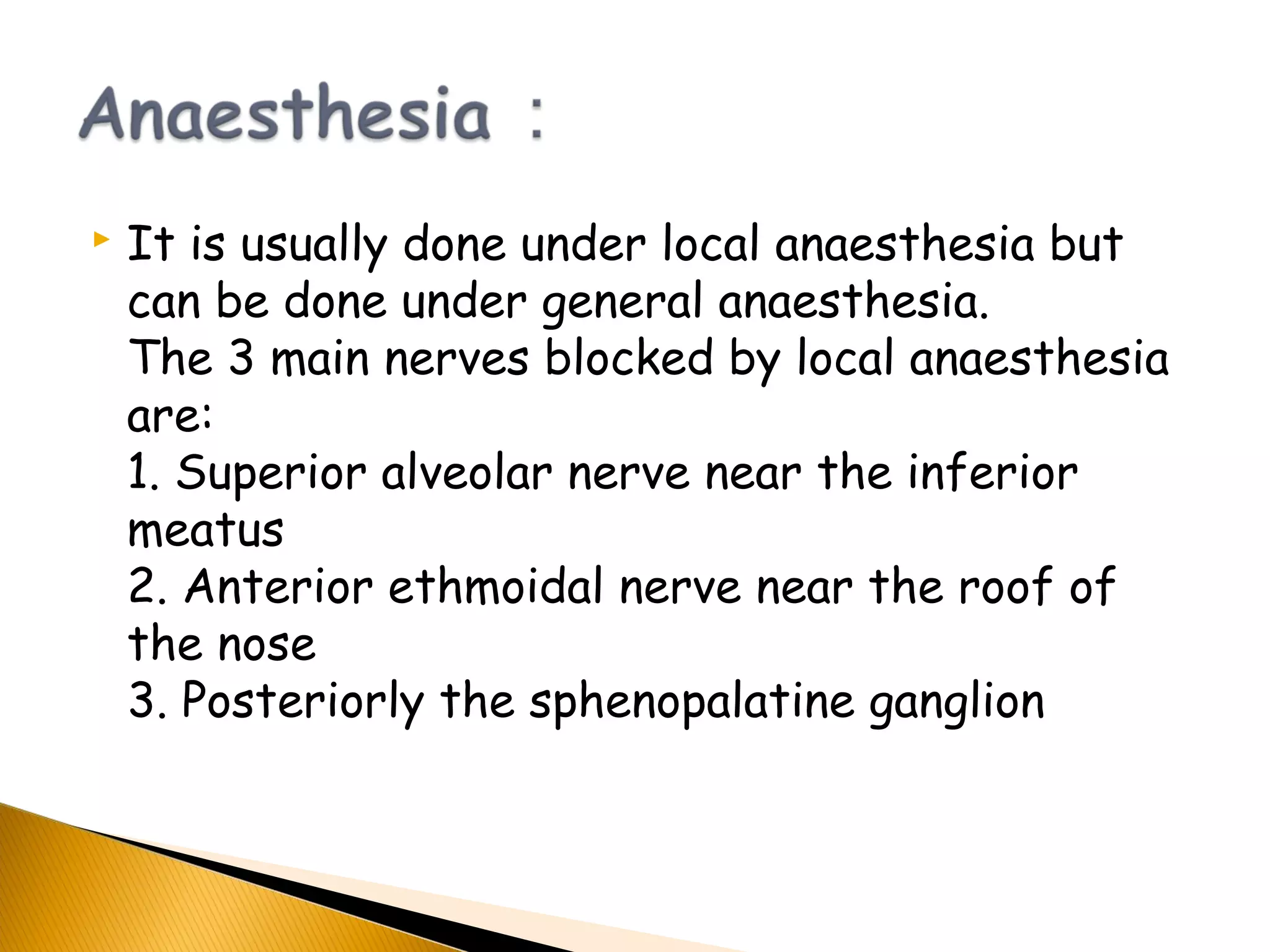 SEPTAL SURGERY & ANTRAL PUNCTURE | PPT