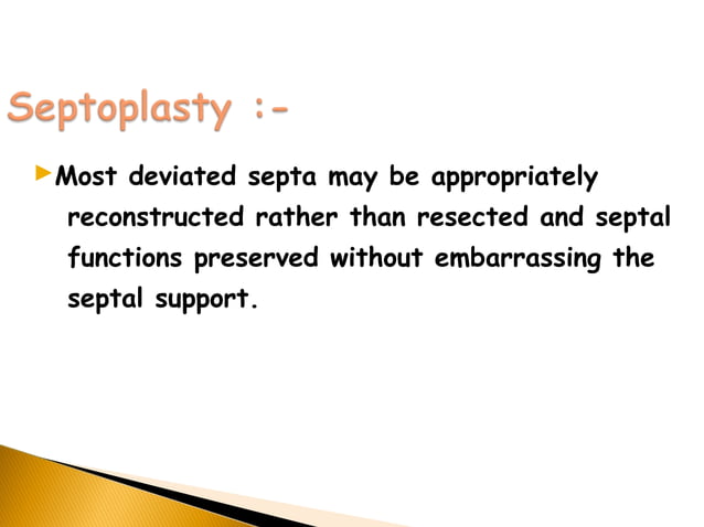 SEPTAL SURGERY & ANTRAL PUNCTURE | PPT | Ear, Nose and Throat ...