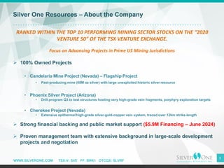 September 2024 Corporate Presentation Silver One | PPT