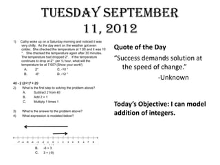 Warm-Up September 10-14 | PPT